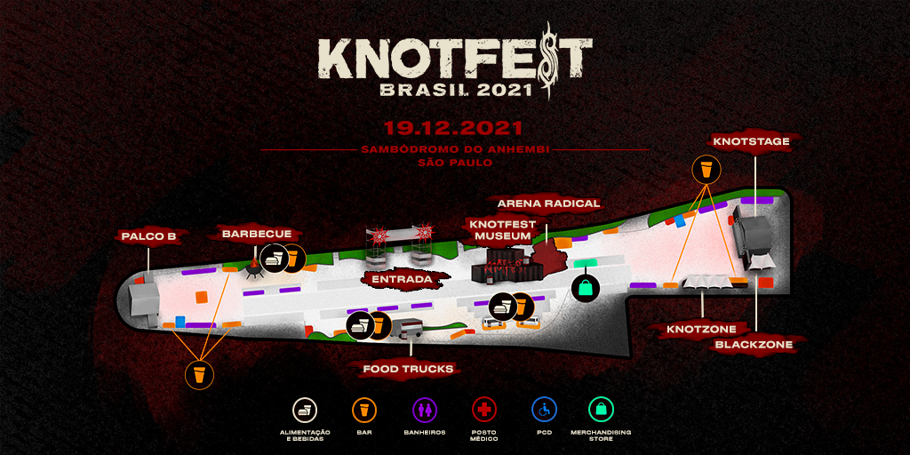 KNOTFEST BRASIL 2021: Confira o mapa detalhado do Festival! | Midiorama